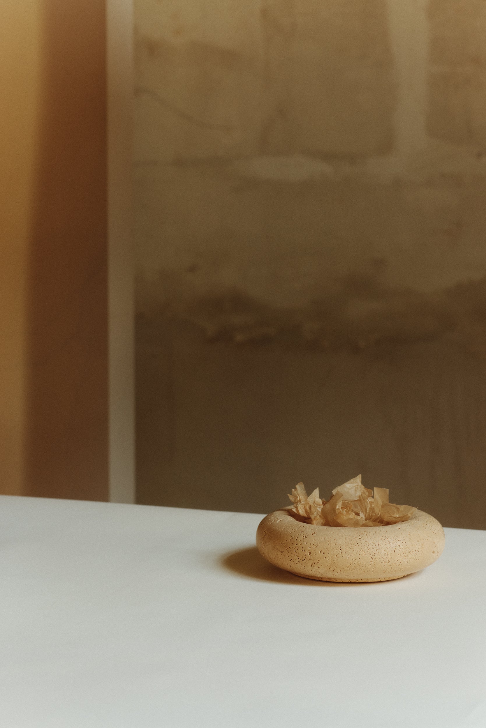 Travertine Ashtray – studio HENRY WILSON
