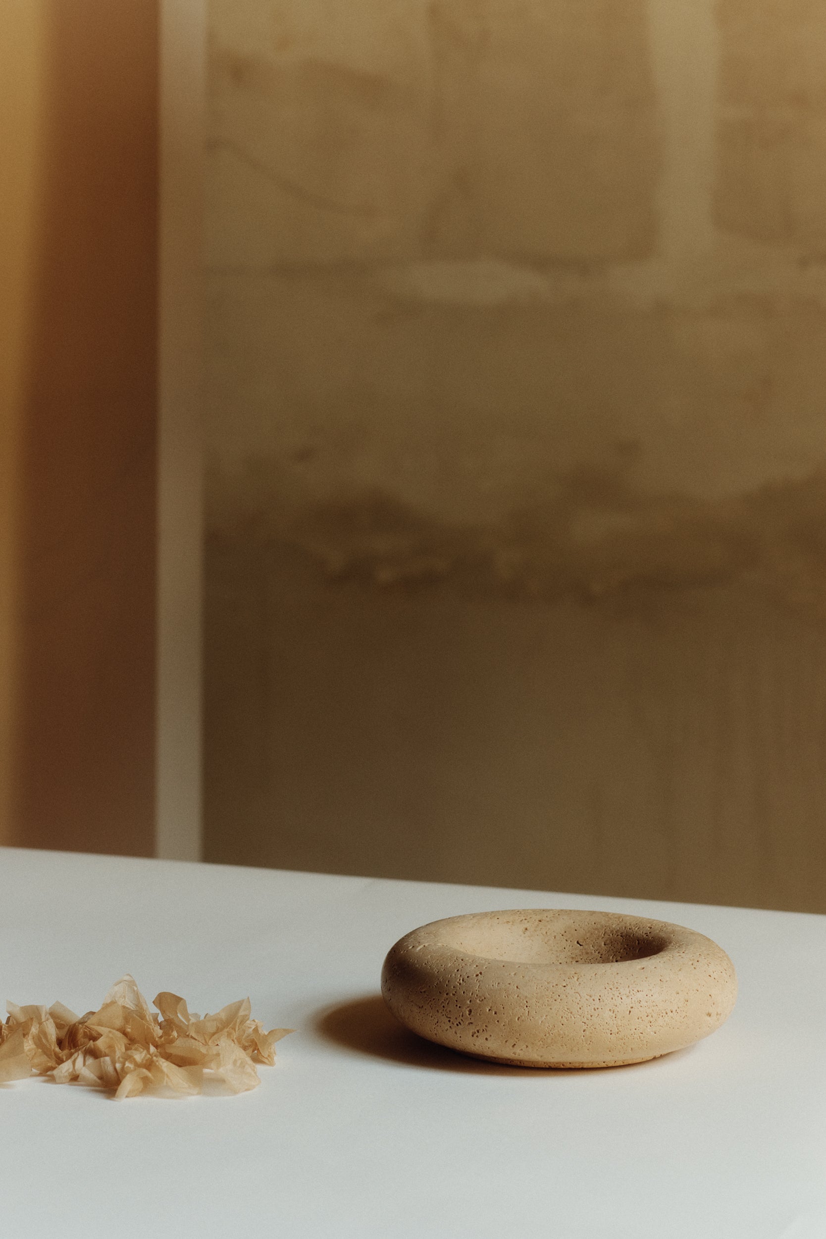 Travertine Ashtray – studio HENRY WILSON